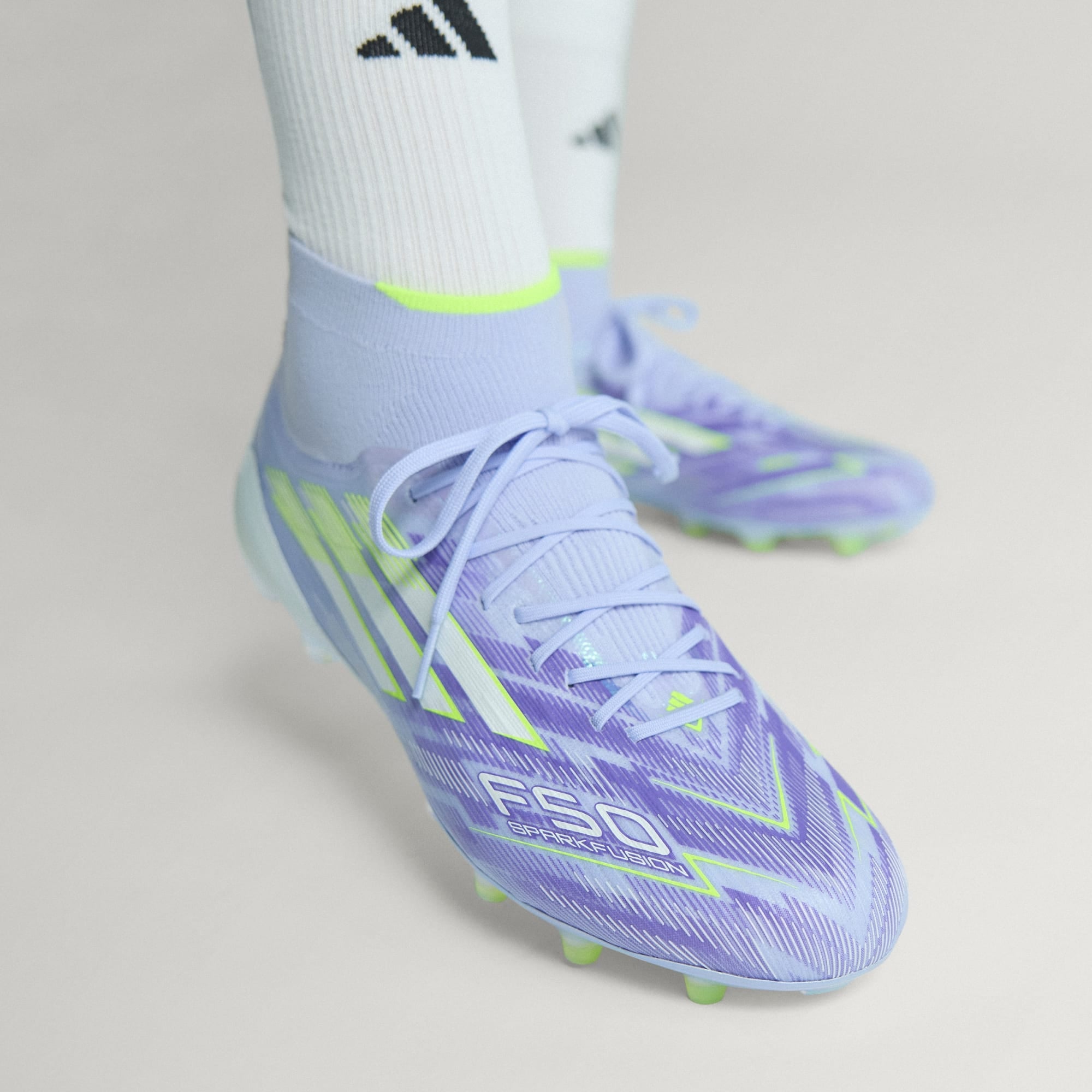 Adidas F50 Sparkfusion Elite Mid Firm Ground/Artificial Grass Boots Wo ...